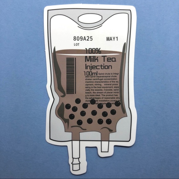 Accessories | 110 Milk Tea Boba Injection Sticker Vsco | Poshmark